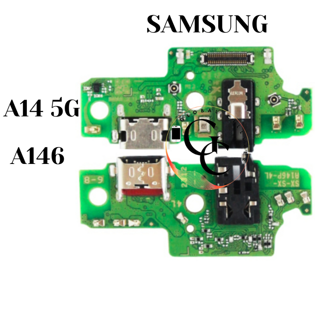 Jual Flexible Connector Charger Samsung A14 5G A146 Handsfree+Mic Original (Flexible Konektor ...