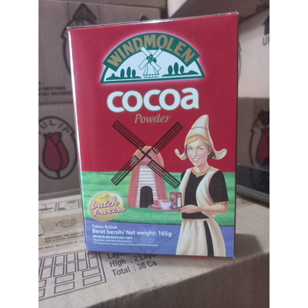 Jual Windmolen Cocoa Powder 165 Gram TERMURAH - Coklat Bubuk Windmolen ...