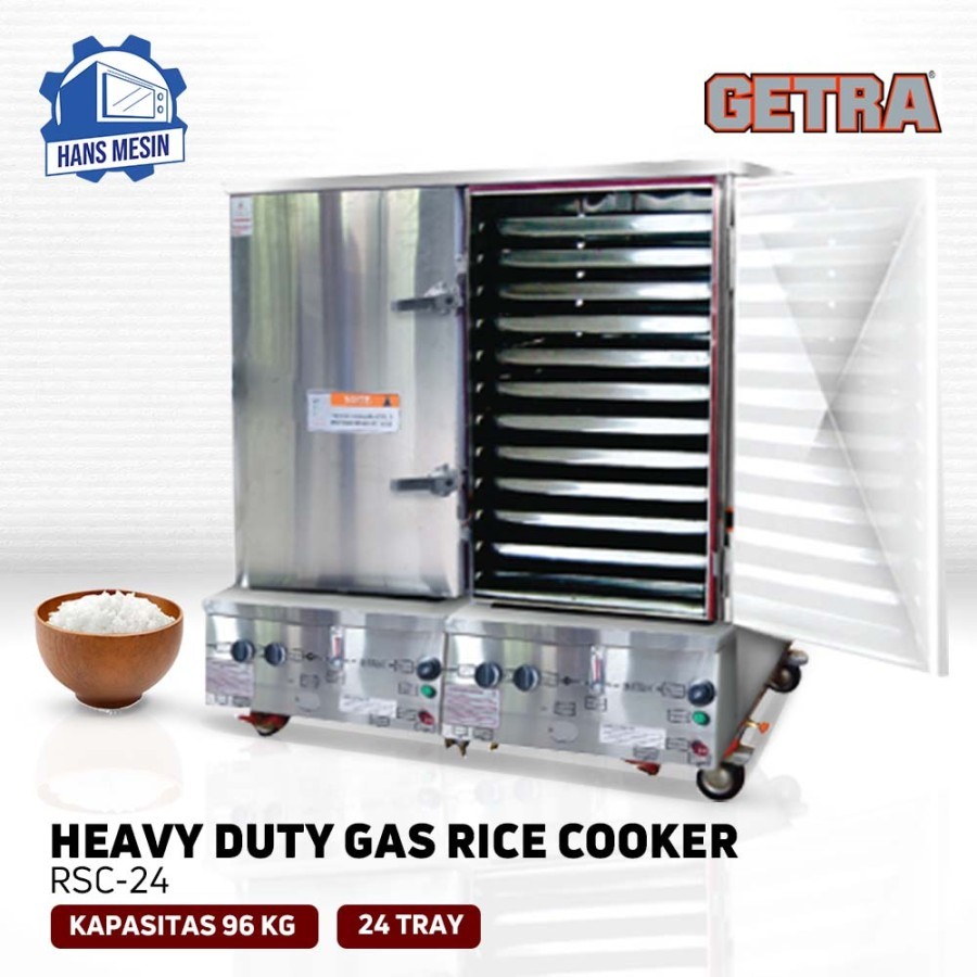 Jual Heavy Duty Gas Rice Cooker GETRA RSC24 Penanak Nasi | Shopee Indonesia