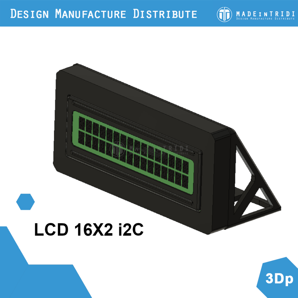 Jual 16x2 i2c LCD casing with bracket | Shopee Indonesia