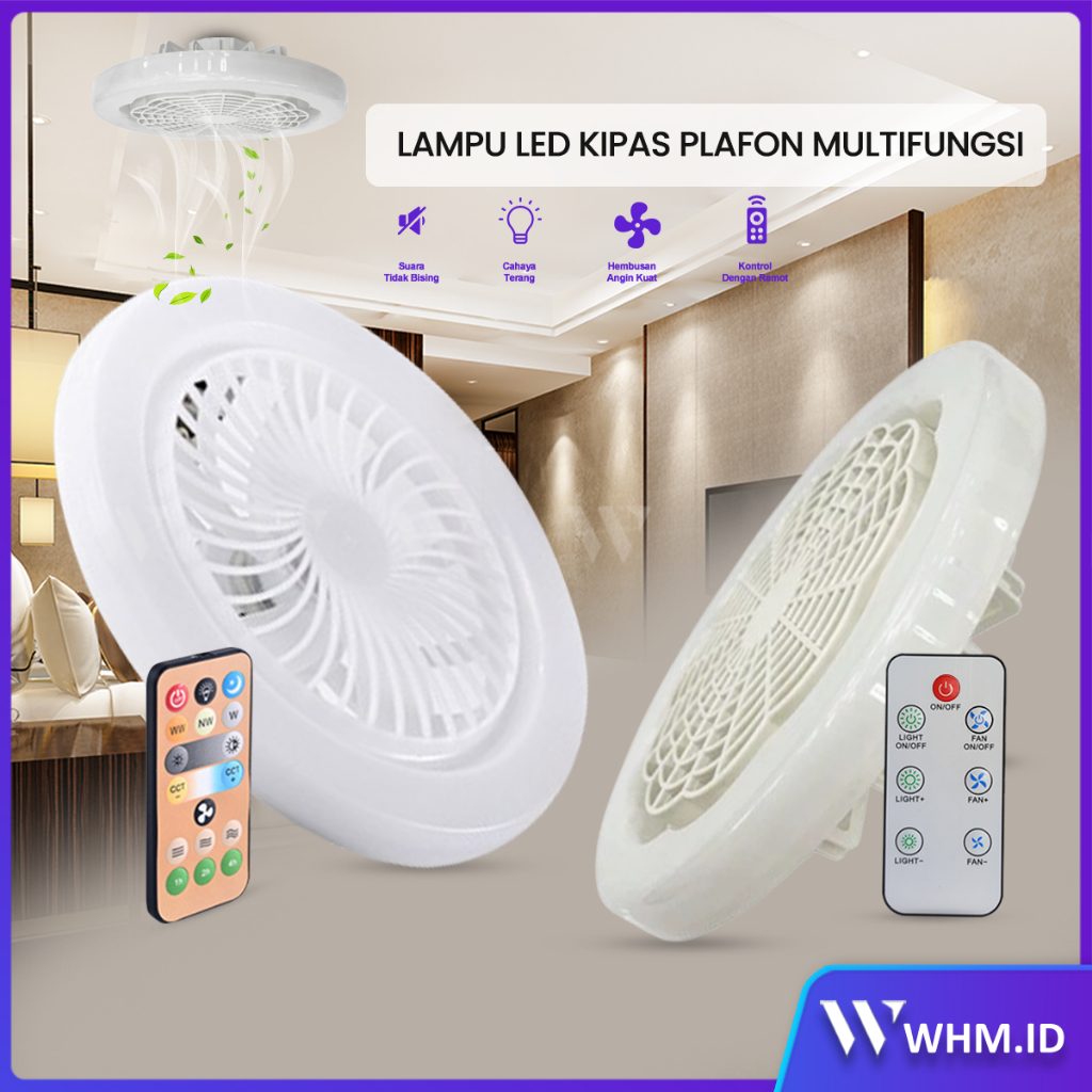 Jual Horici Lampu Kipas Angin AC E27 50W / Lampu LED Kipas Angin Plafon ...