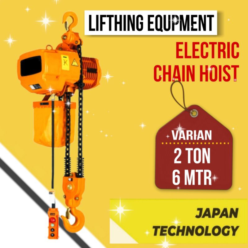 Jual ELECTRIC CHAIN HOIST 2 TON 6 MTR 380V/3 PHASE NAGASAKI JAPAN ...