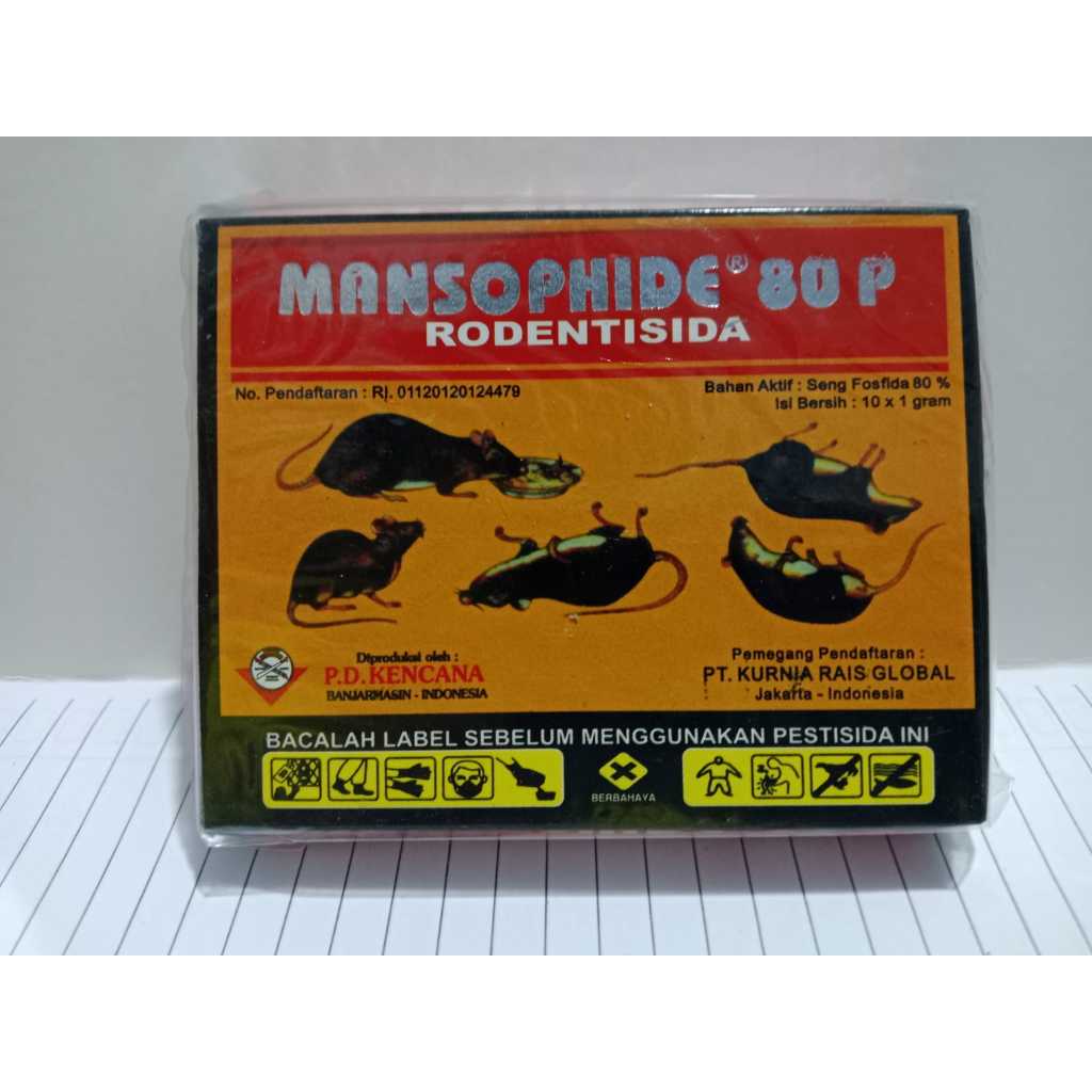 Jual Racun Tikus Manshopide 80p Rodentisida / Pembasmi Tikus Sebuk ...