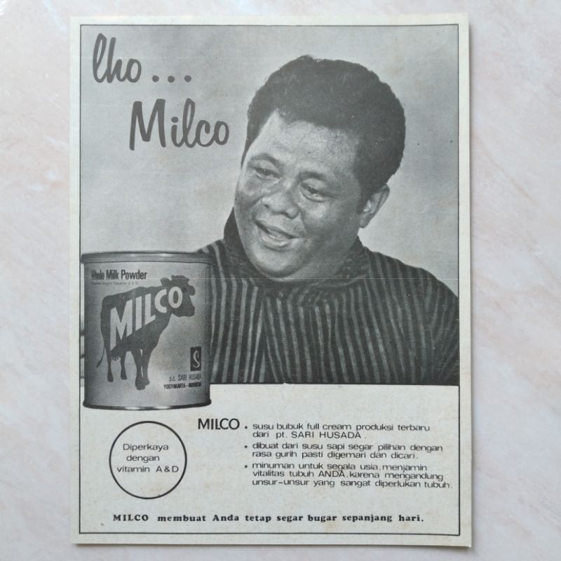 Jual Potongan Iklan Kuno Lawas Jadul Susu Milco 1981 - YN1404 | Shopee Indonesia