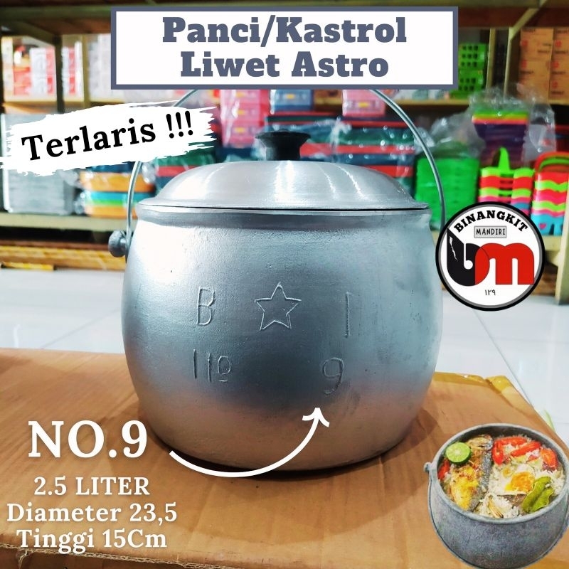 Jual Panci Kastrol Nasi Liwet ASTRO Spesial Bintang Satu | Kastrol ...