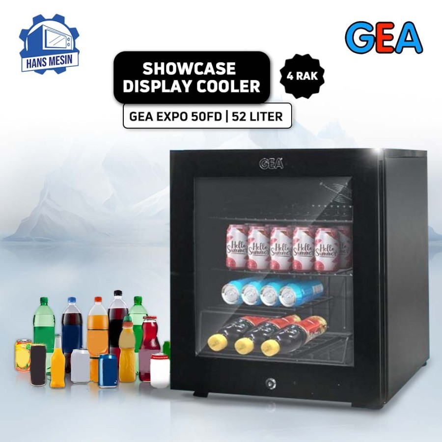 Jual Showcase Display Cooler GEA EXPO 50FD Kulkas Pendingin 50 Liter ...