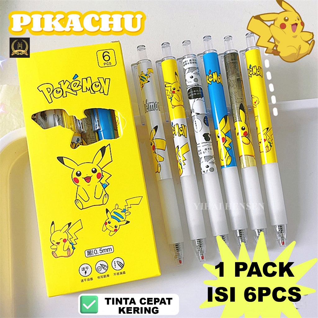 Jual [Y&H] Pulpen Gel Karakter Pen Karakter Pokemon YJ-0001 Pikachu ...