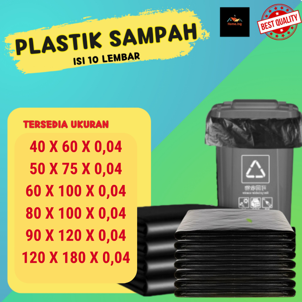 Jual HD Plastik Sampah | Kantong Sampah Hitam |Trash bag|Termurah Pabrik / 40 x 60 | 50 x 75 ...