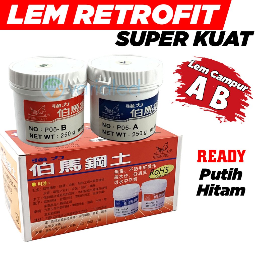 Jual lem campur AB retrofit headlight projie super kuat tahan panas ...