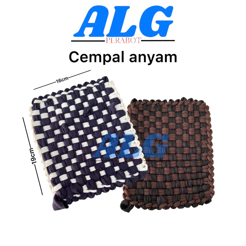 Jual Cempal anyam cempal anti panas/ lap dapur/ lap tangan/ 100%bahan ...