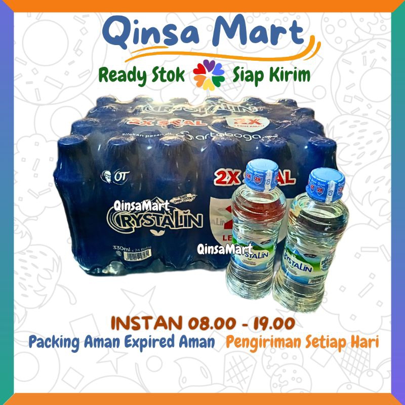 Jual Crystalin Botol 330 ml isi 24 pcs | Shopee Indonesia