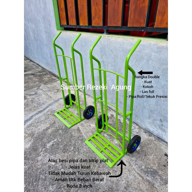 Jual trolley roda 2 / troli roda 2 / trolley angkut barang / troli ...