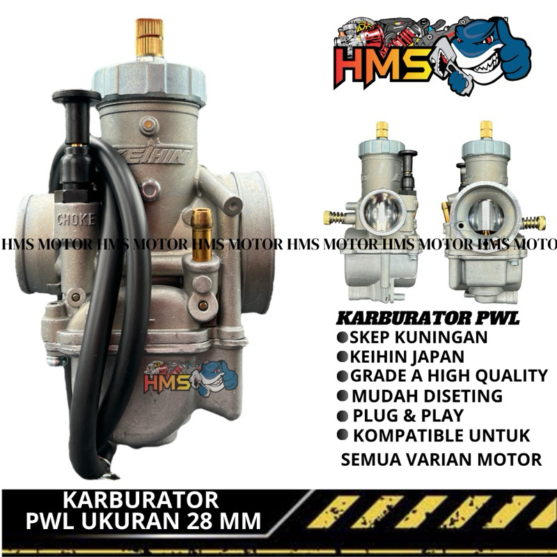 Jual KARBURATOR KARBU PWL 28 KAWASAKI SKEP KUNINGAN ANTI BARET DAN ...