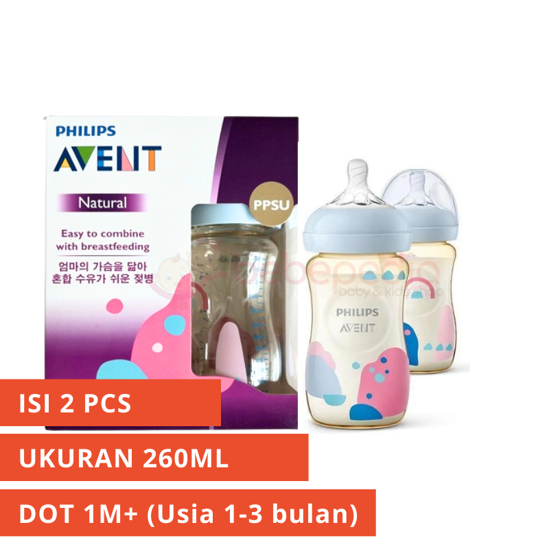 Jual Botol Susu Philips Avent Natural PPSU Bottle 120ml / 260ml | Shopee Indonesia