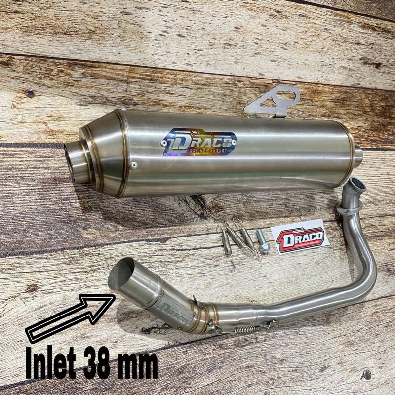 Jual Knalpot Draco Std racing Stainlles dm 38 Nmax Aerox Vario lexi pcx ...