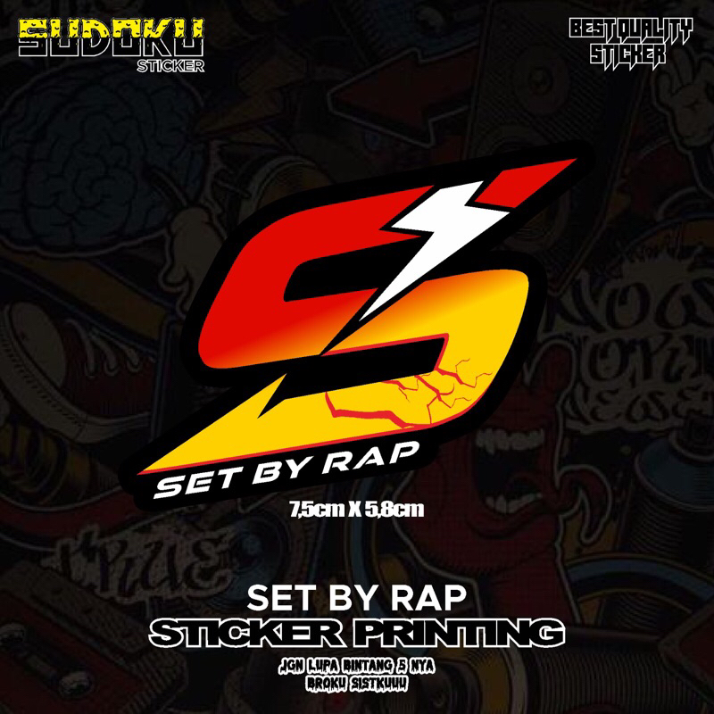 Jual STICKER STIKER PRINTING LOGO SET BY RAP MOTOR VIRAL | Shopee Indonesia