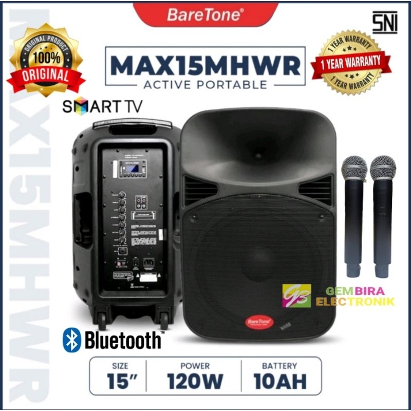 Jual Speaker Portable Meeting Wireless 15 Inch Baretone Max15mhwr 15