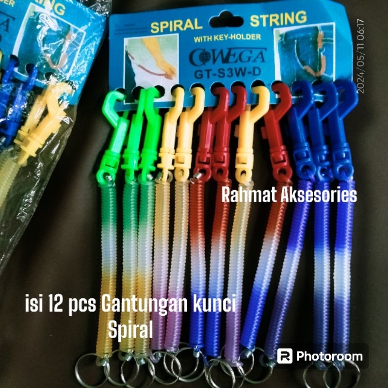 Jual Gantungan kunci Spiral isi 12 pcs | Shopee Indonesia