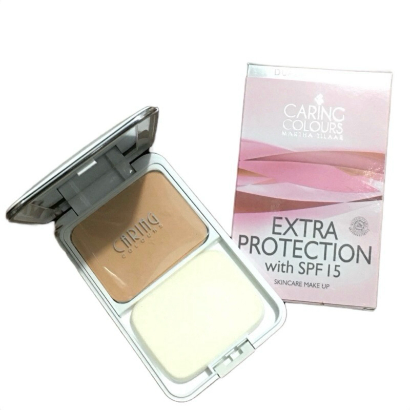 Jual CARING COLOURS Extra Protection Dual Action Cake SPF 15 14gr ...