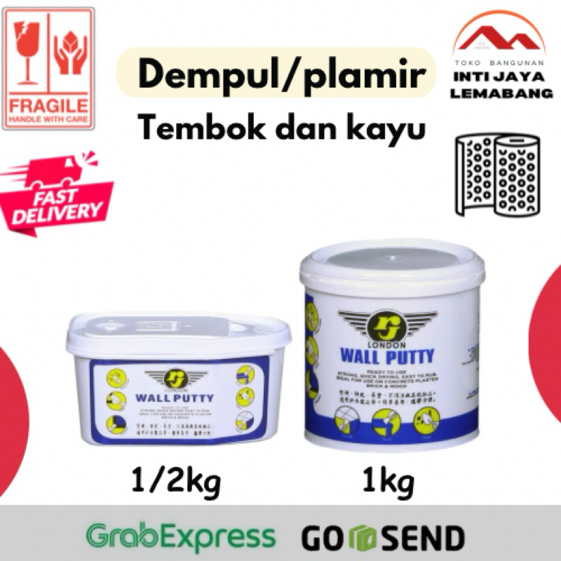 Jual Dempul/plamir tembok kayu RJ wall puty 1/2kg&1kg | Shopee Indonesia