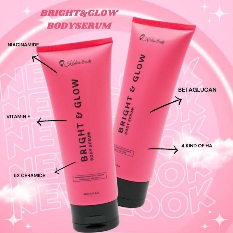 Jual [BPOM] Bright & Glow Body serum | Handbody | Body Lotion Kedas ...