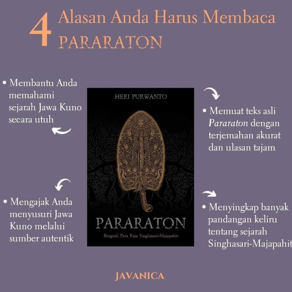 Jual Penjual Resmi BUKU KITAB PARARATON Biografi Para Raja ...