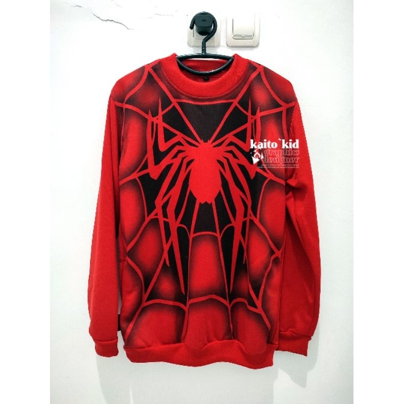 Jual Sweater HUMAN SPIDER Spiderman Tobey Spidey Multiverse Spiderverse ...