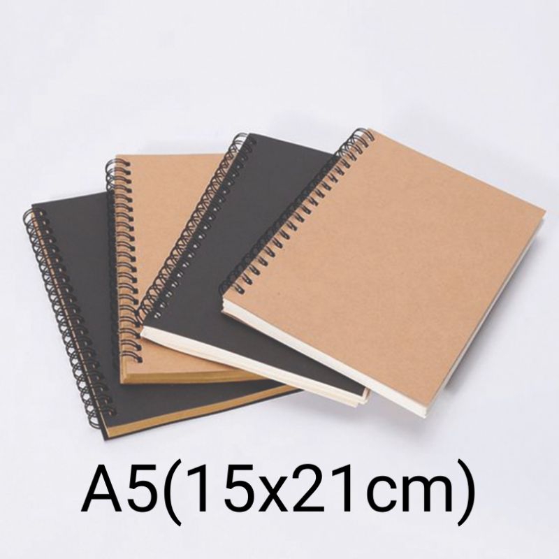 Jual NOTEBOOK A5/JURNAL A5/BUKU CATATAN A5/VINTAGE/BROWN PAPER/HVS ...