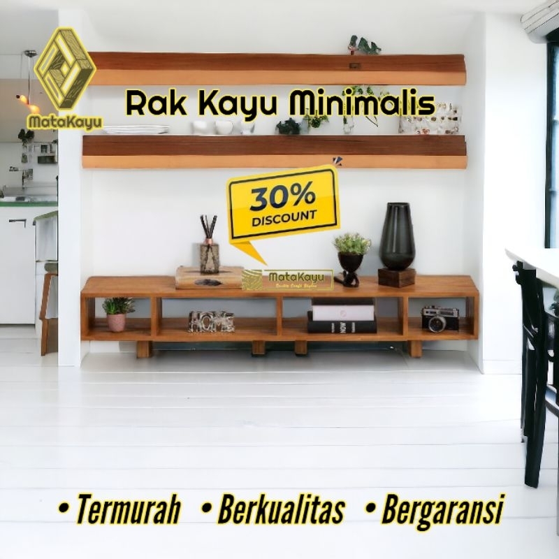 Jual Meja TV LED rak TV kayu kabinet minimalis modern murah bufet rak ...