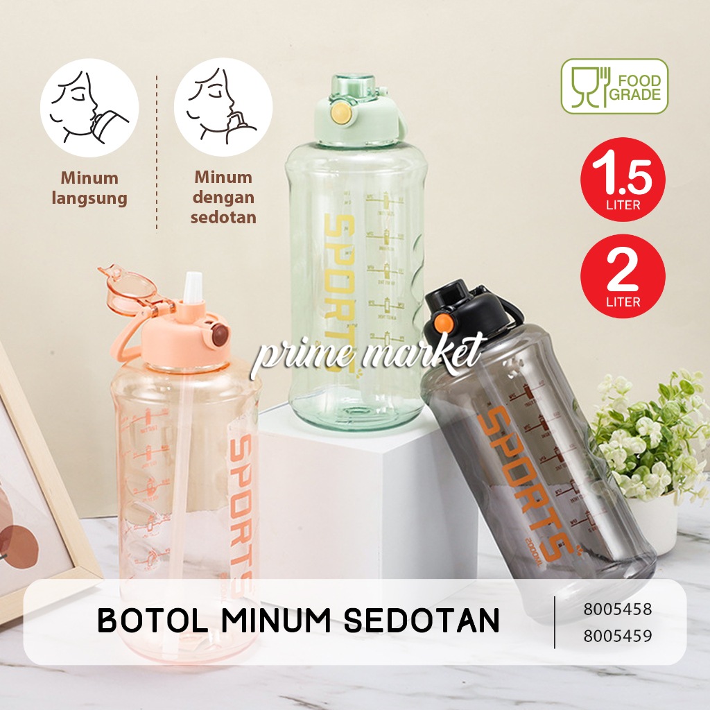 Jual Botol Minum 1,5 Liter Botol Minum 2 Liter Botol Minum Sedotan Botol Minum Aesthetic Botol ...
