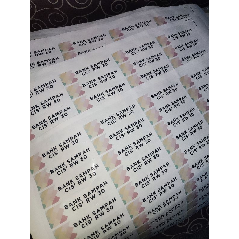 Jual Cetak Sticker Vnyl A3+ - Stiker Label Kemasan + Cutting (anti air ...