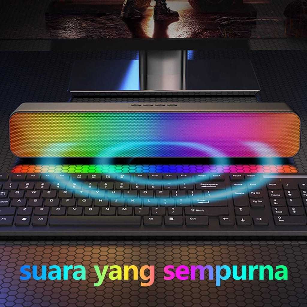 Jual Speaker Bluetooth M8 RGB Smart Lamp Touch Mini led HiFi Portable ...