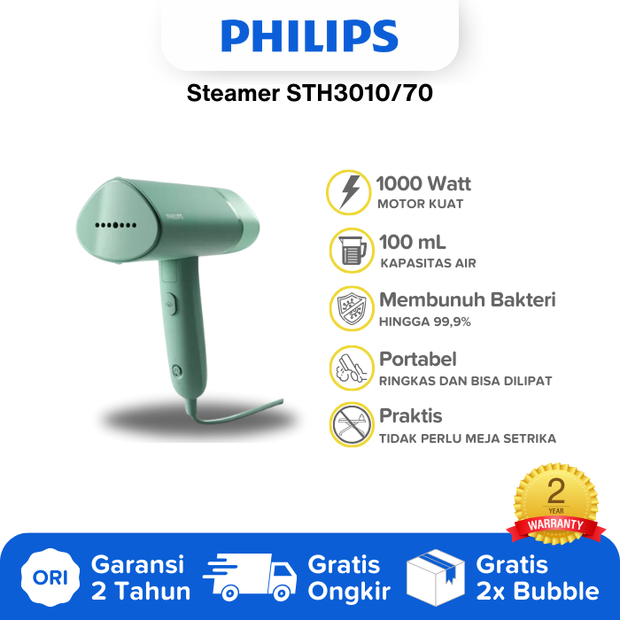 Jual Setrika Uap Philips STH3010/70 Garment Steamer Phillips STH3010 ...