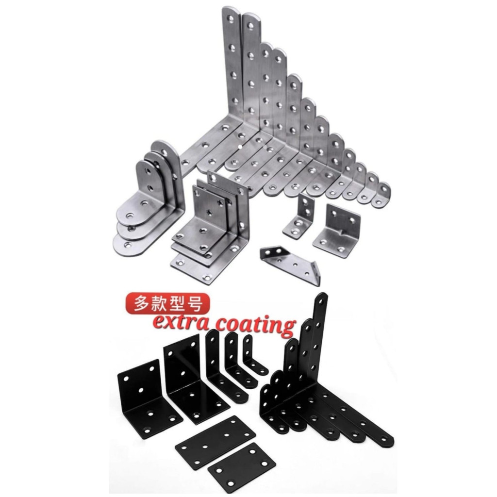 Jual Plat Siku Besi L Ukuran Besar Rak Penyangga Ambalan Bracket L ...