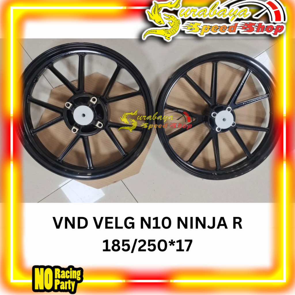 Jual VND Velg Tipe N10 Ninja R Ukuran 185 / 250 Ring 17 Set Depan ...