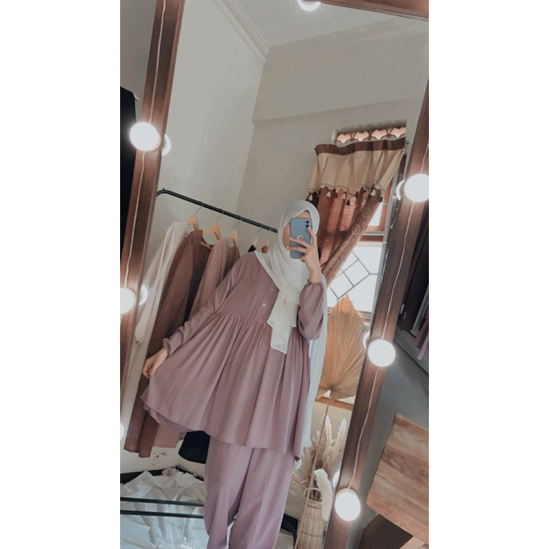 Jual Celine One Set (Rayon Twill Premium) | Shopee Indonesia