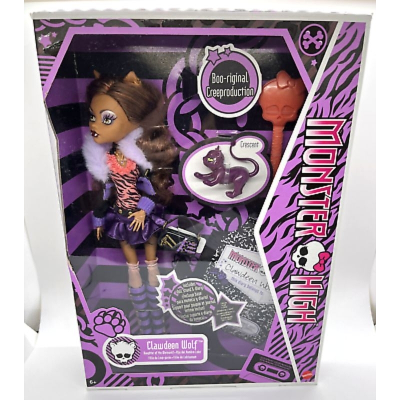 Jual Boneka monster high clawdeen wolf first wave doll and pet | Shopee ...