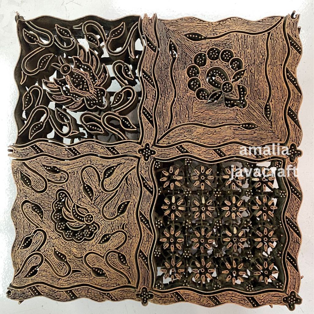 Jual alat cap batik tembaga motif sido asih klasik canting cap batik ...
