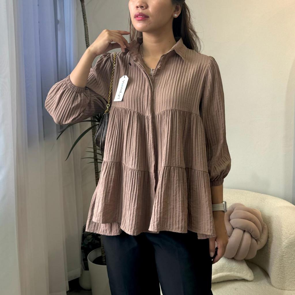 Jual Blouse Polos Wanita / Atasan Cewek Korea Style / Blus Premium ...