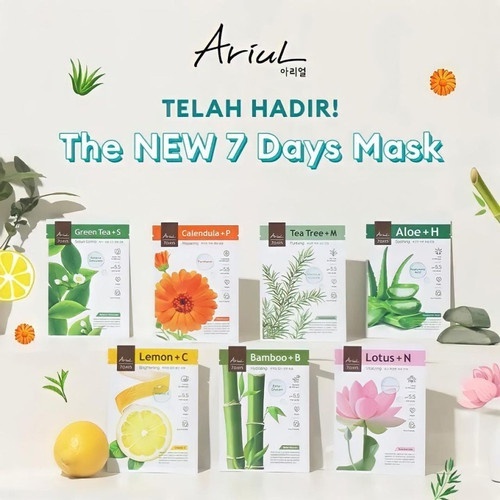 Jual ARIUL 7 Days Sheet Mask 23ml | Shopee Indonesia