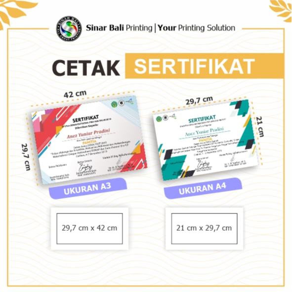 Jual PRINT/ CETAK SERTIFIKAT PIAGAM PENGHARGAAN EXPRESS COD | Shopee ...