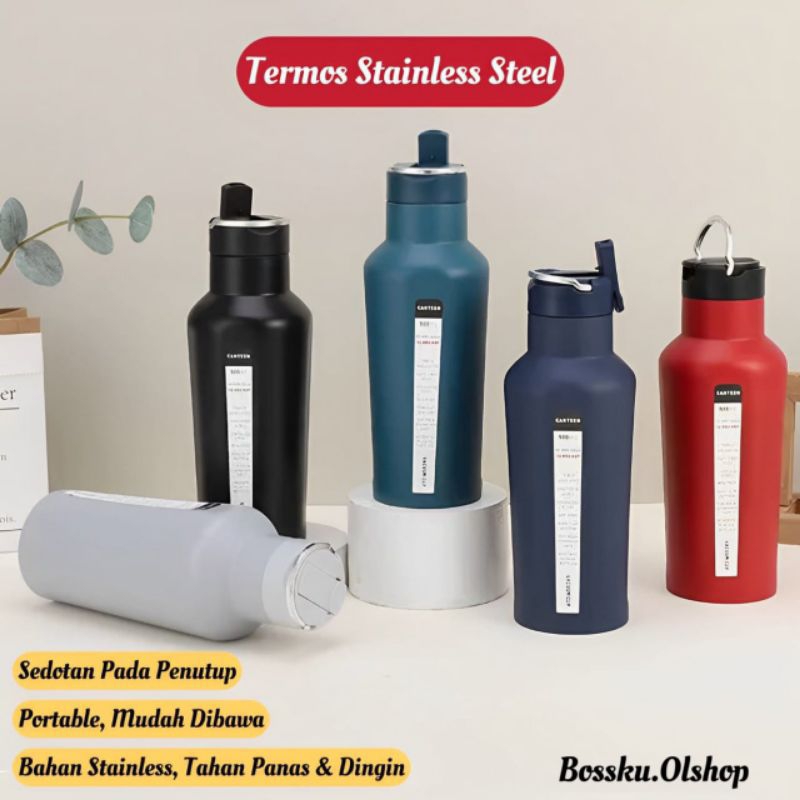 Jual Tumbler Minum Botol Minum Aesthetic Water Bottle Termos Estetik ...