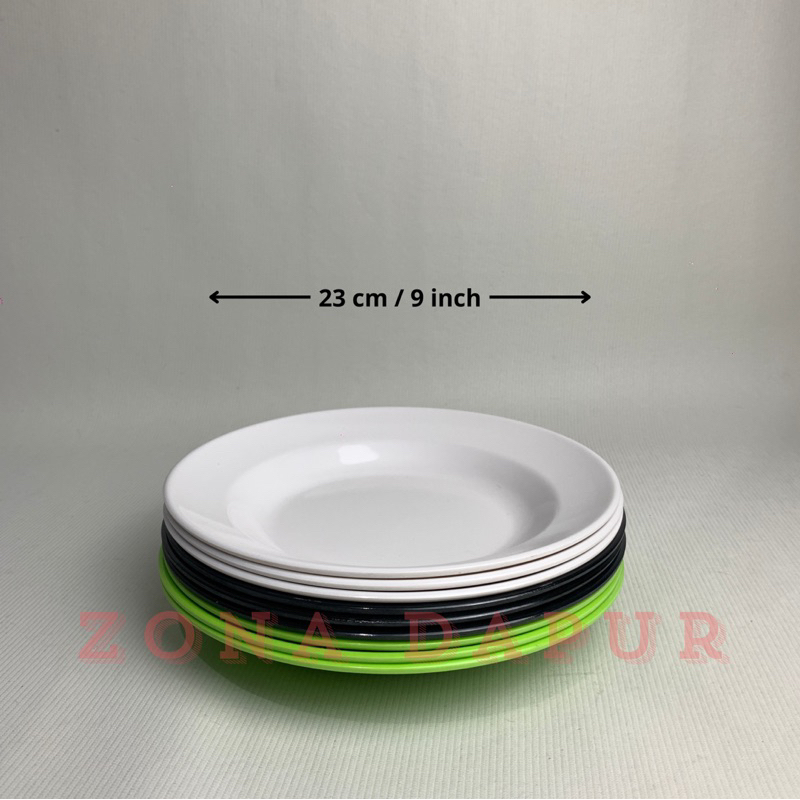 Jual (6pcs / 12pcs) - Piring Makan Melamine 9 inch SingaSingi - Piring ...
