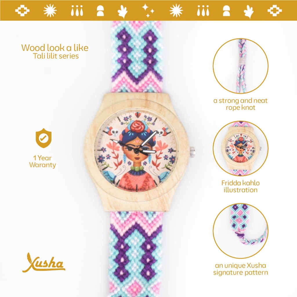 Jual Xusha Handmade Prisha | Jam tangan Macrame Watch Wood Look a like ...