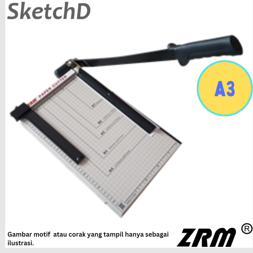 Jual Mesin Alat Potong Kertas ZRM Paper Cutter A3 18 x 15 inci | Shopee ...