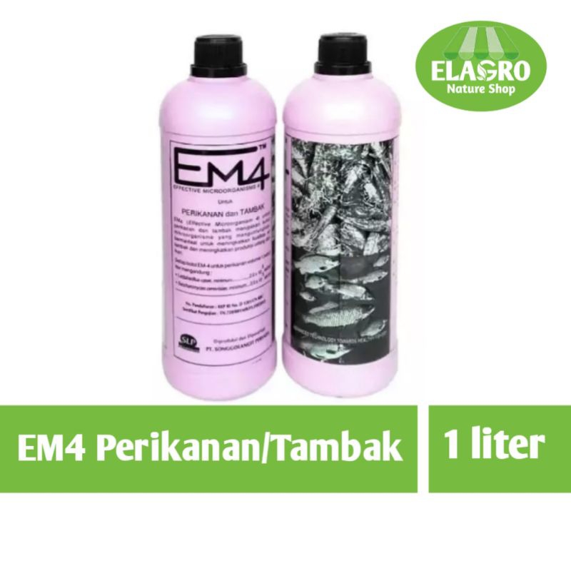 Jual EM4 perikanan dan tambak warna pink 1 liter | Shopee Indonesia