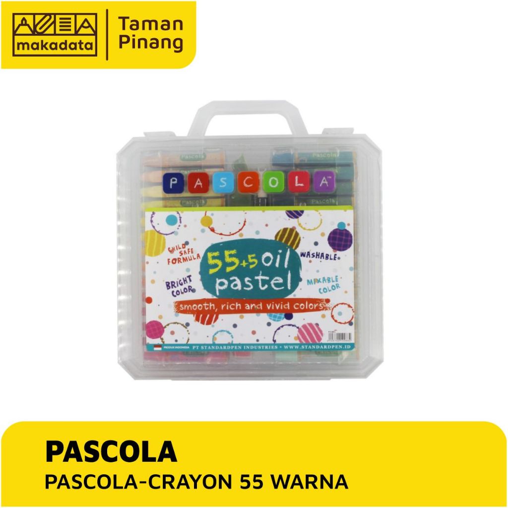 Jual CRAYON / OIL PASTEL PASCOLA ISI 55 WARNA (1 PCS) | Shopee Indonesia