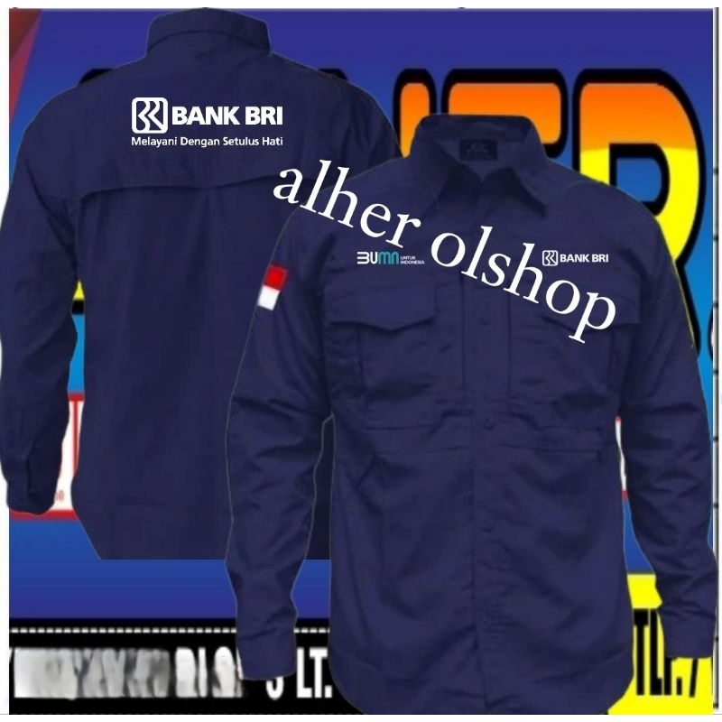 Jual kemeja tactical bank BRI baju tactical Bank BRI seragam tactical ...