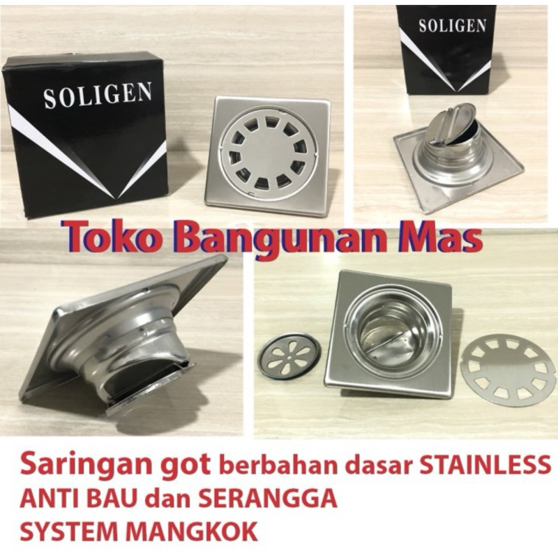 Jual FLOOR DRAIN SOLIGEN /SARINGAN GOT MANGKOK SOLIGEN ANTI KECOA ...
