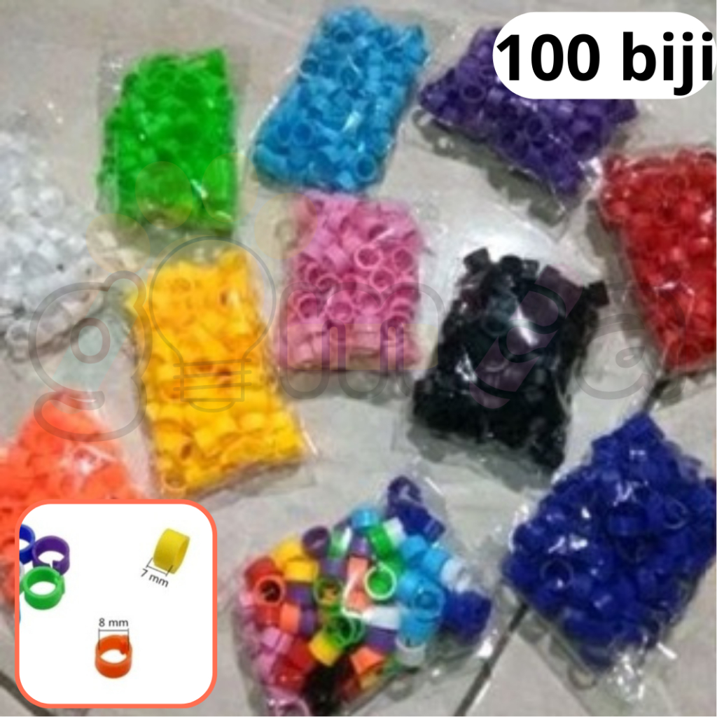 Jual 100 biji ring gelang burung dan merpati gimca | Shopee Indonesia